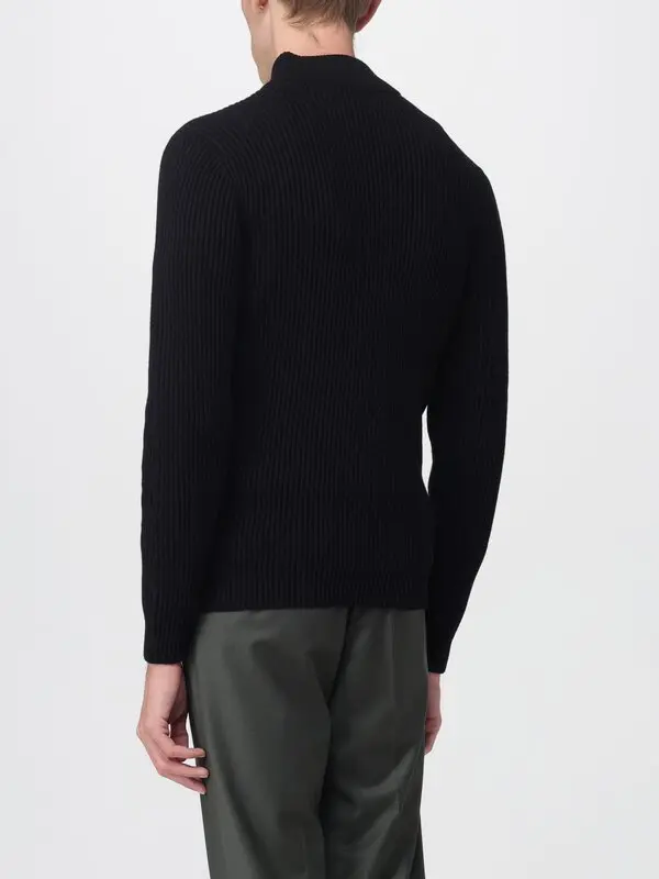 Karl Lagerfeld Ribbed Knit Zip-up Jacket