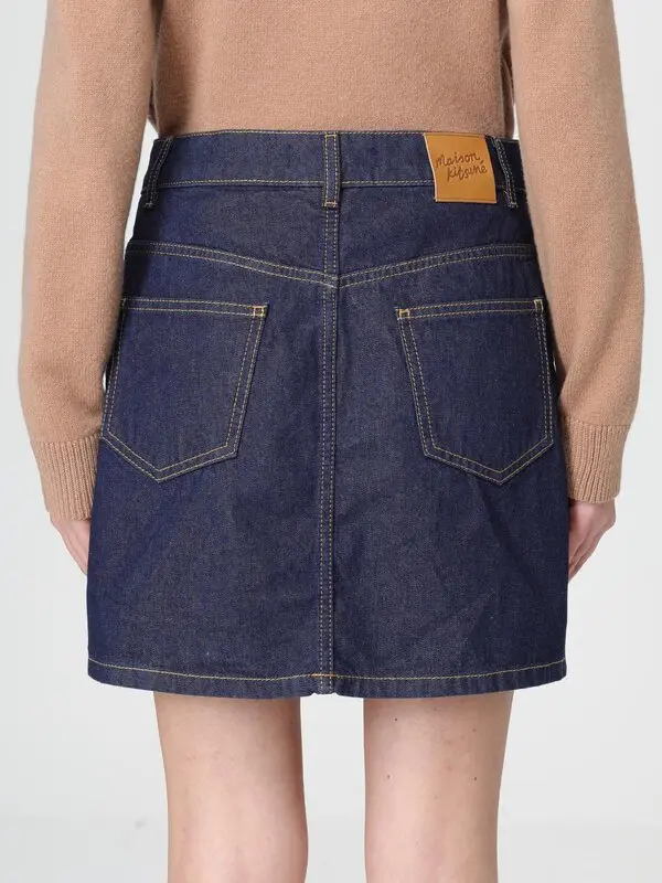 Maison Kitsuné Denim Skirt