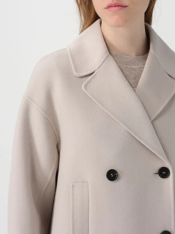 Max Mara Double Breasted Coat - Sand