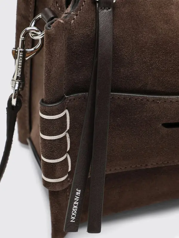 JW Anderson Loafer Suede Bag - Brown