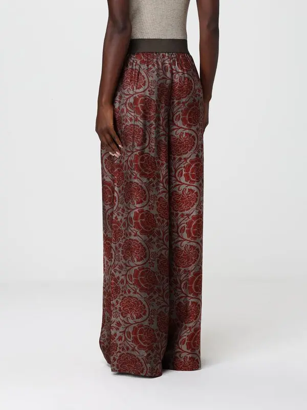 UMA WANG Printed Viscose Blend Palazzo Trousers