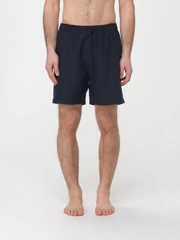 Carhartt Work In Progress Nylon Swim Shorts With Drawstring Waist - Blue