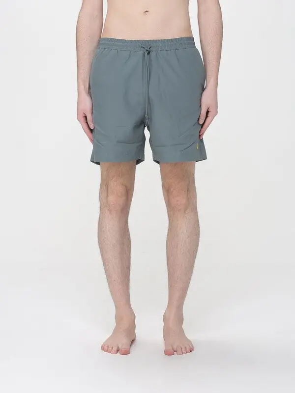 Carhartt Work In Progress Nylon Swim Shorts With Drawstring Waist - Green