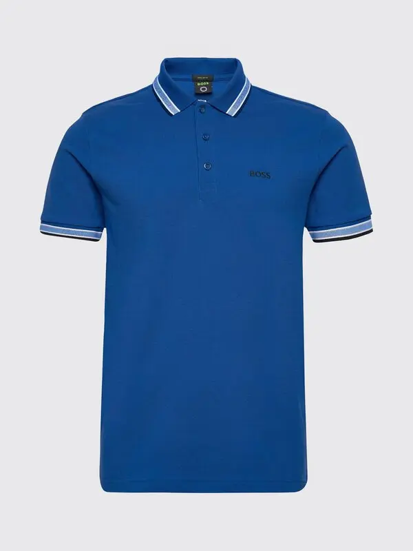 BOSS Basic Cotton Polo Shirt - Blue