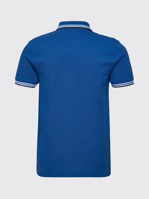 BOSS Basic Cotton Polo Shirt - Blue