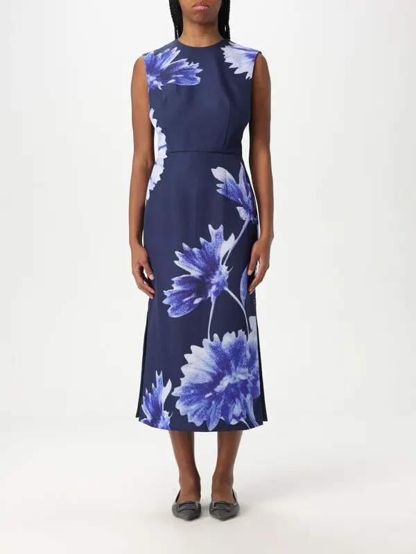 Erdem Floral Print Midi Dress
