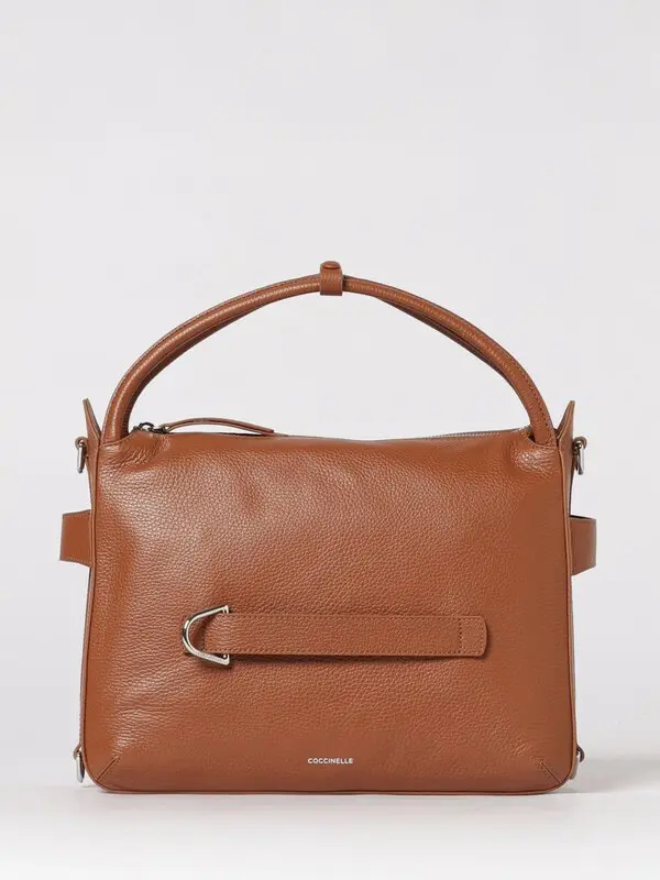 COCCINELLE Gretel Grained Leather Bag - Brown