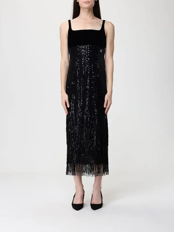 Karl Lagerfeld Sequin Embellished Midi Dress
