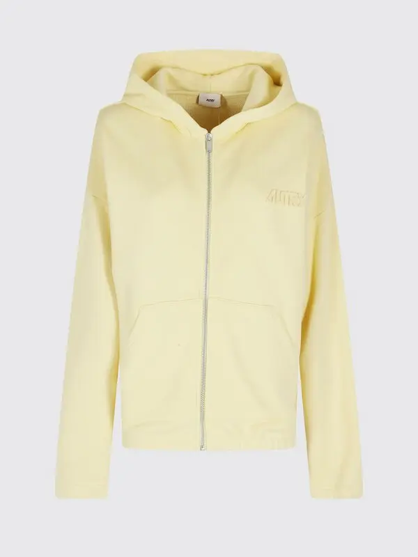 AUTRY Cotton Zip-up Hoodie With Embroidered Logo