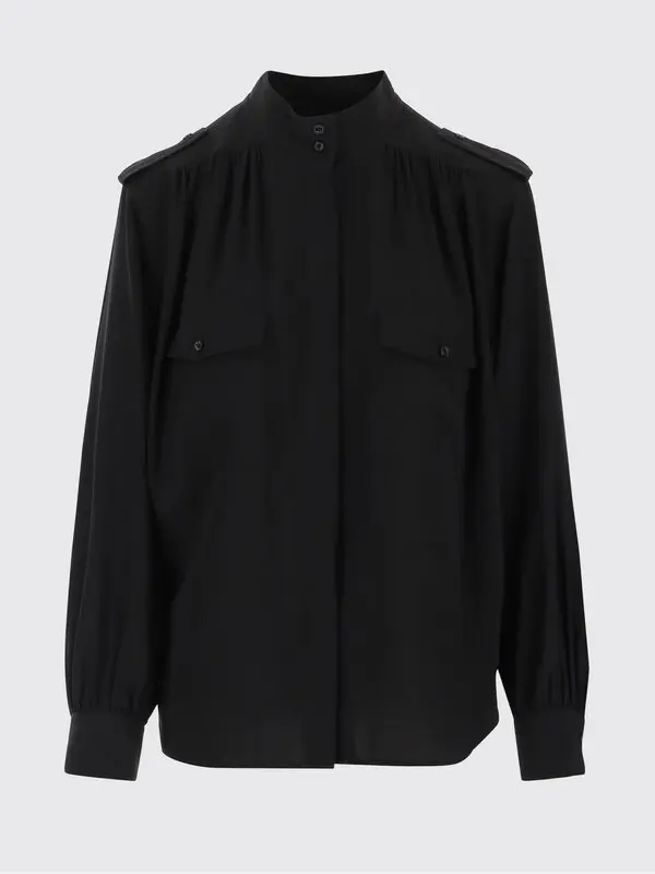 Chloé Band Collar Shirt - Black