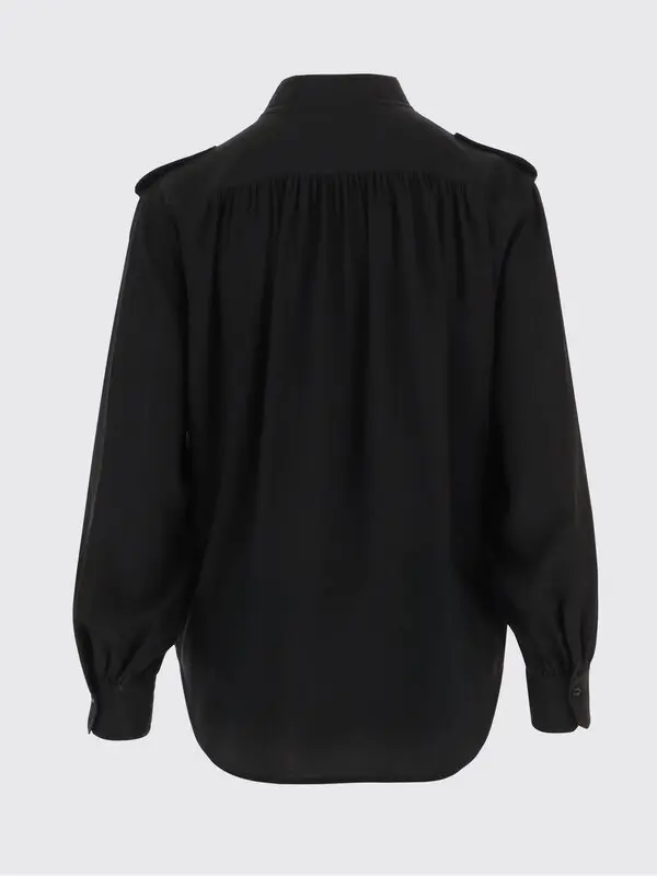 Chloé Band Collar Shirt - Black
