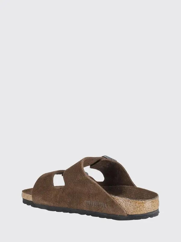 BIRKENSTOCK Arizona Suede Sandals With Buckle Closures - Brown
