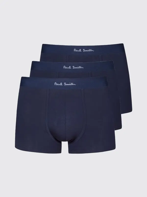 Paul Smith Set Of 3 Cotton Boxers - Blue