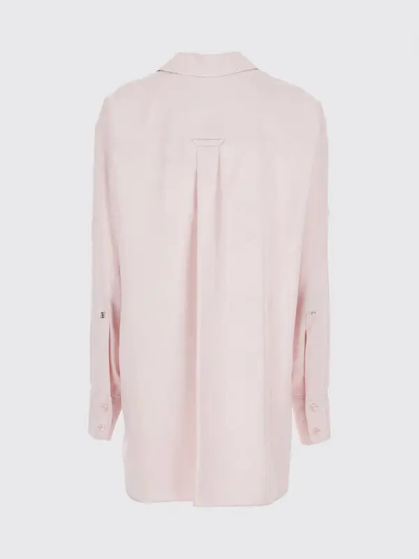 Sportmax Relaxed Fit Satin Shirt With Cuban Collar