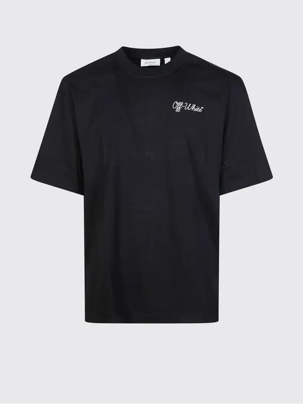 Off-White Crew-neck T-shirt In Cotton With Logo