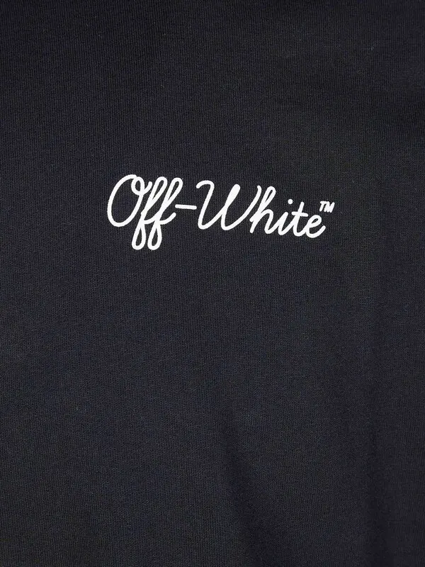 Off-White Crew-neck T-shirt In Cotton With Logo