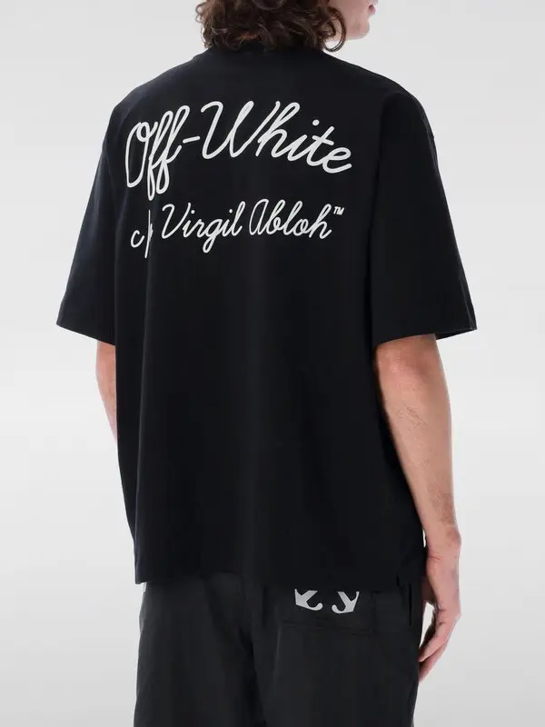Off-White Crew-neck T-shirt In Cotton With Logo