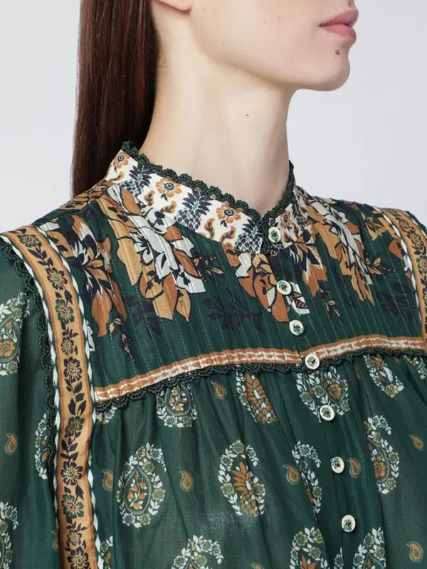 Farm Rio Printed Cotton Ayla Shirt