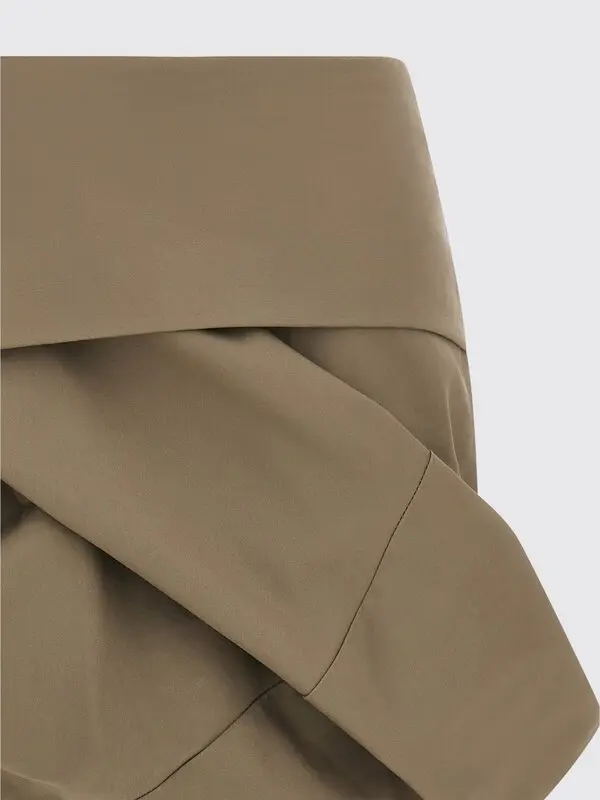 ENTIRE STUDIOS Draped Cotton Mini Skirt