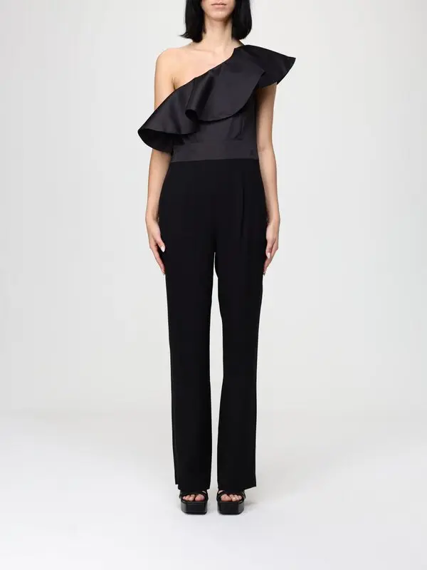 Karl Lagerfeld One-shoulder Ruffled Jumpsuit