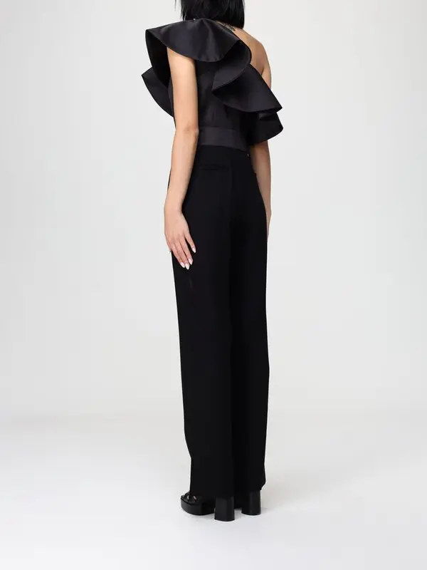 Karl Lagerfeld One-shoulder Ruffled Jumpsuit