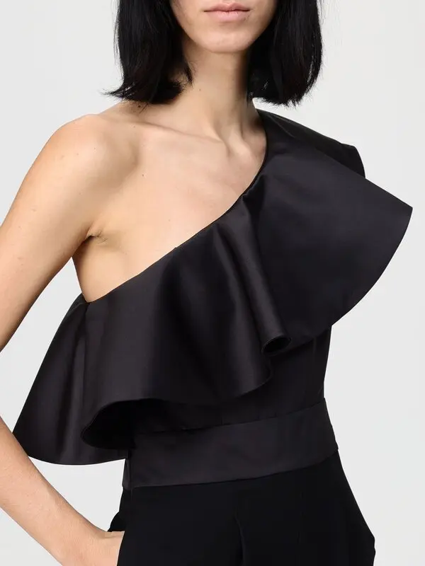 Karl Lagerfeld One-shoulder Ruffled Jumpsuit