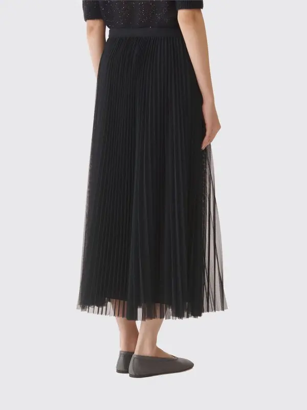Fabiana Filippi Pleated Midi Skirt - Blue