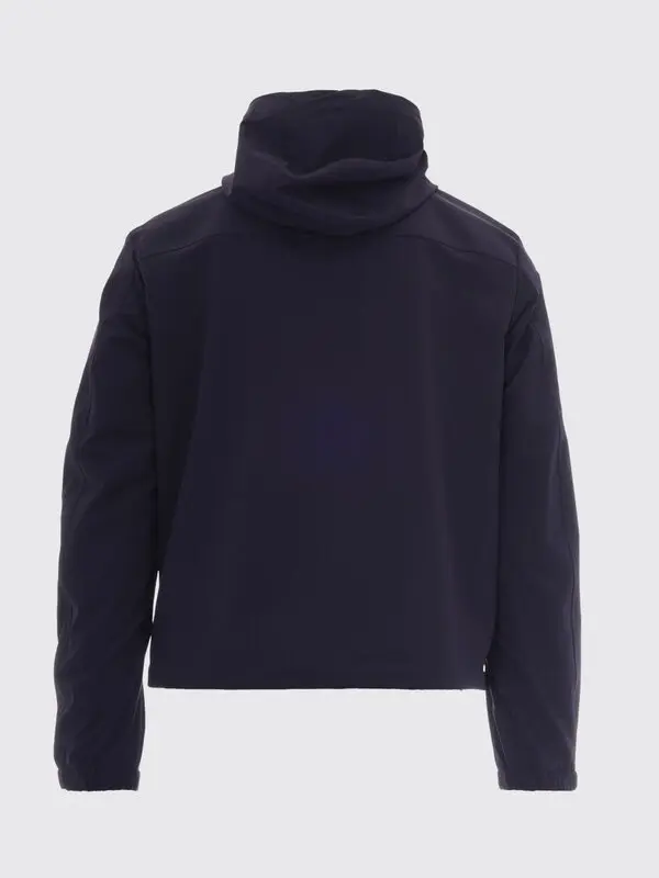 Paul & Shark Hooded Windbreaker Jacket In Technical Fabric