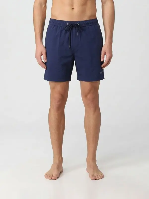 Paul & Shark Boxer Swim Trunks - Blue