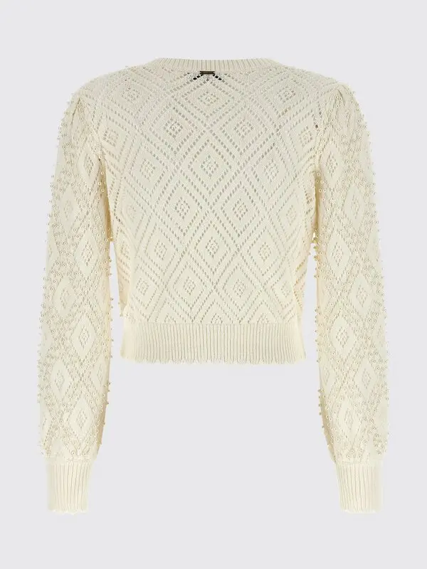 TWINSET Cotton Cardigan With Embroidered Beads