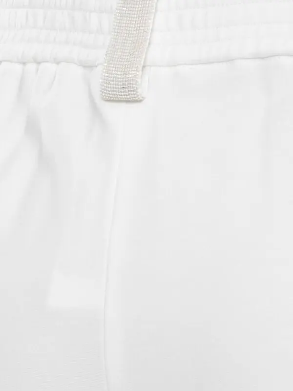 Fabiana Filippi Wide-leg Trousers In Stretch Viscose Blend - White
