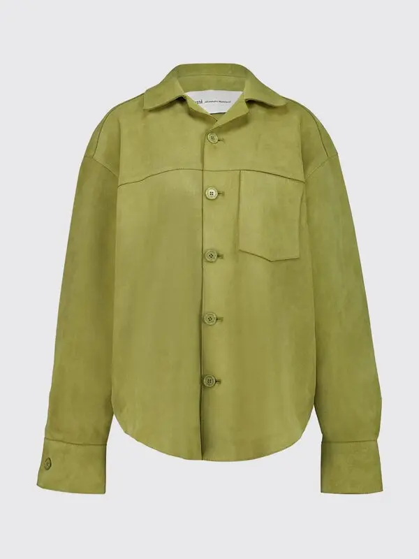 AMI Paris Suede Shirt - Green