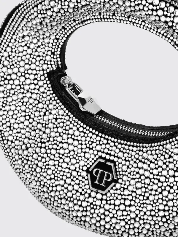 Philipp Plein Suede Bag With Rhinestones