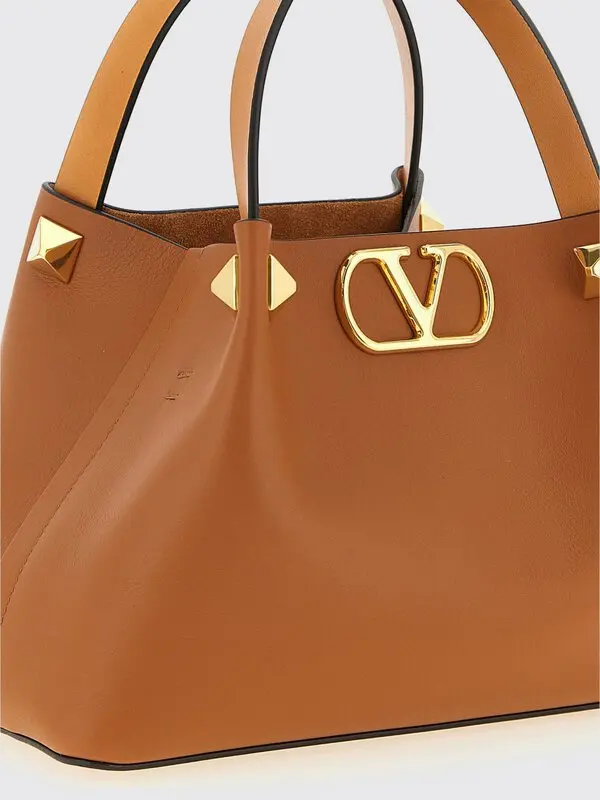 Valentino Garavani Vlogo Signature Leather Bag - Brown