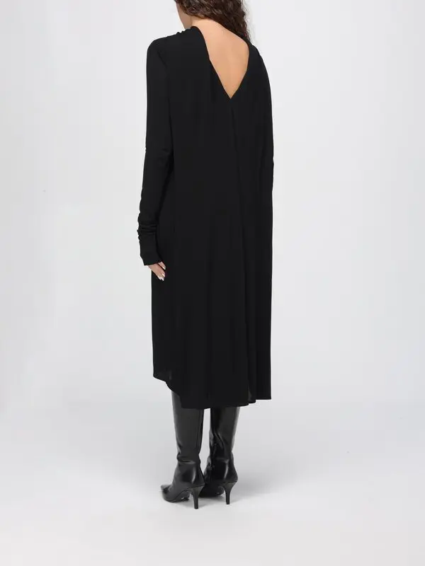 TOTEME Long Sleeve High Neck Midi Dress