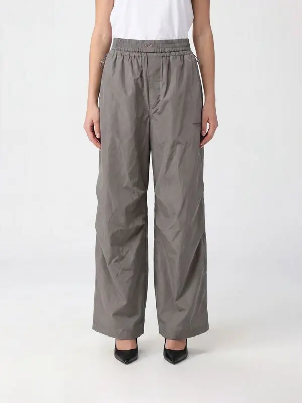 Alexander Wang High-waisted Wide-leg Jogging Pants In Technical Fabric