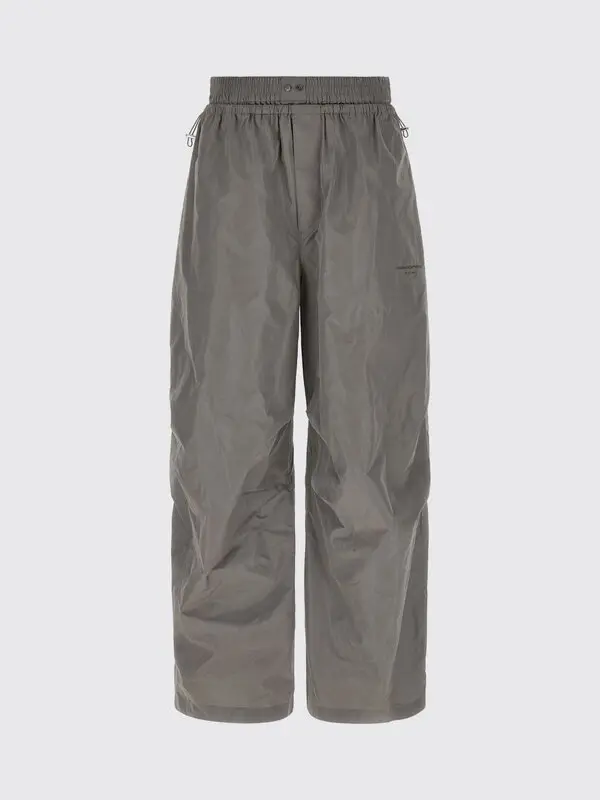 Alexander Wang High-waisted Wide-leg Jogging Pants In Technical Fabric