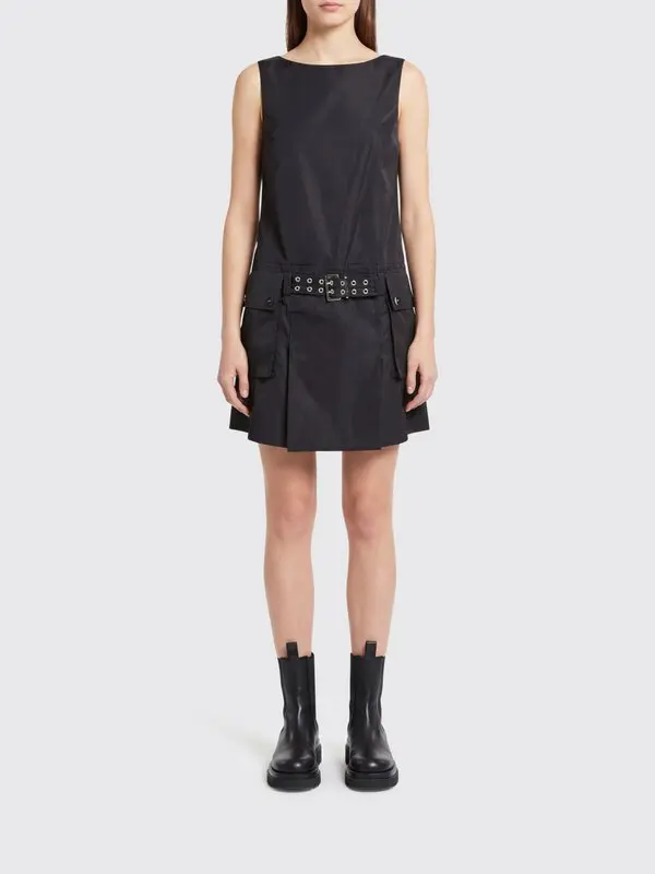 GANNI Recycled Fabric Cargo Dress - Black