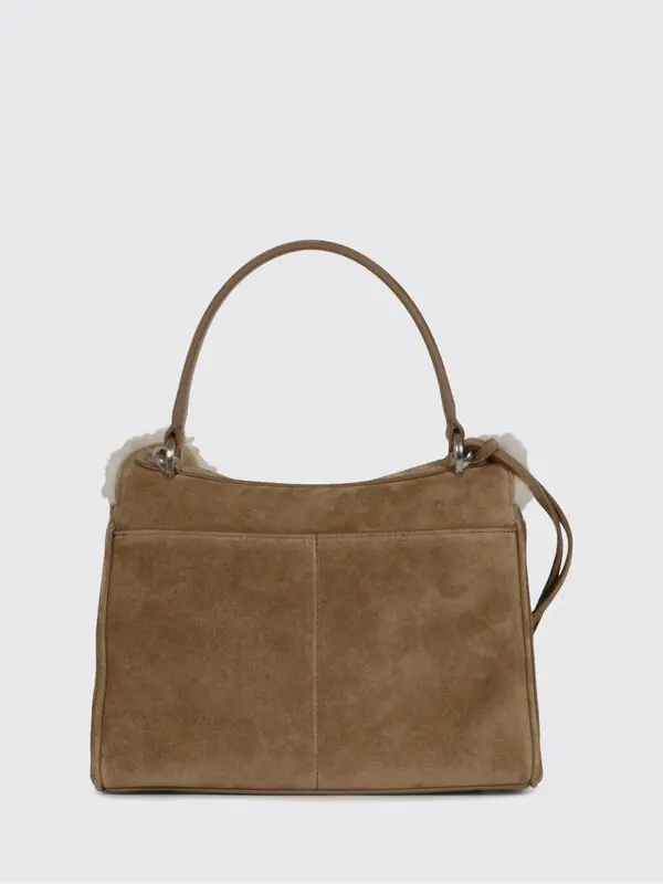 Balenciaga Rodeo Mini Shearling Handbag With Removable Shoulder Strap