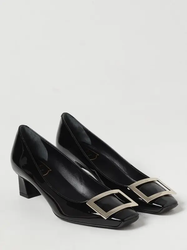 ROGER VIVIER Buckled Court Shoes - Black