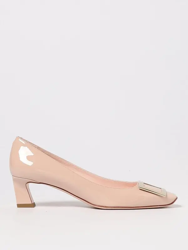 ROGER VIVIER Buckled Court Shoes - Nude