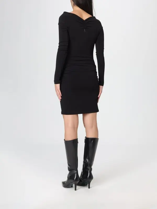 Patrizia Pepe Long Sleeve Draped Dress