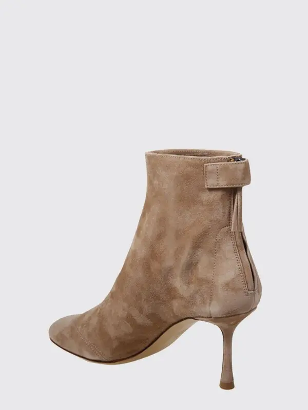 FRANCESCO RUSSO Leather Ankle Boots - Beige