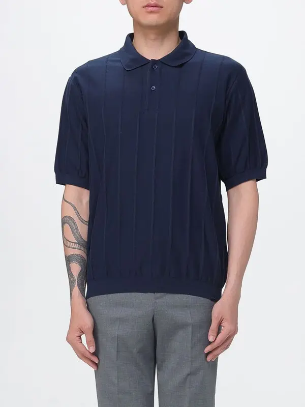 Paul & Shark Cotton Knit Polo Shirt - Blue
