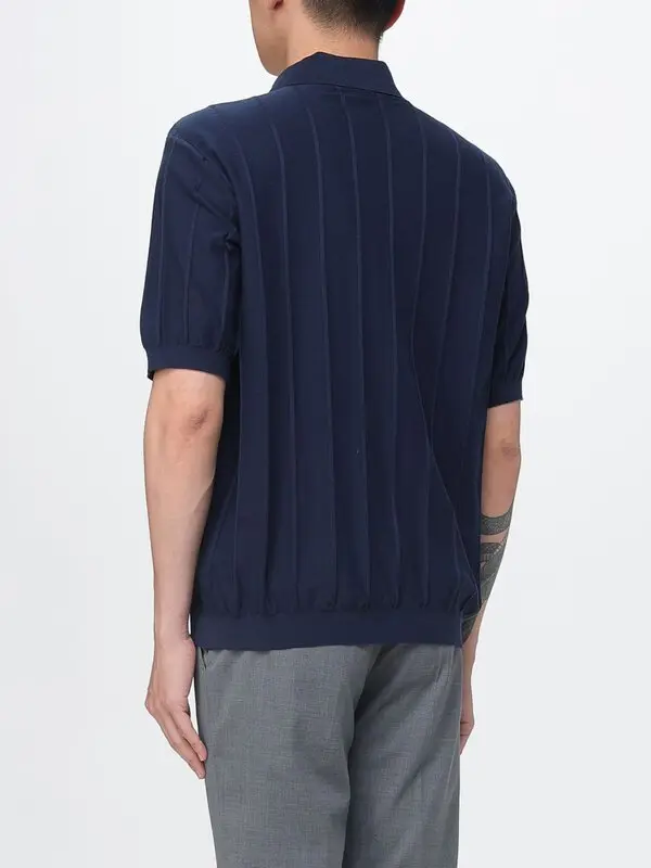 Paul & Shark Cotton Knit Polo Shirt - Blue