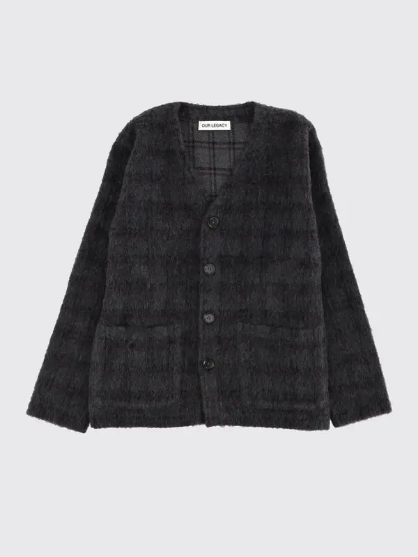 Our Legacy Tartan Wool Blend Cardigan