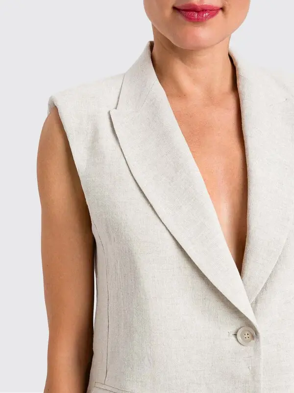 TWINSET Linen Blend Vest