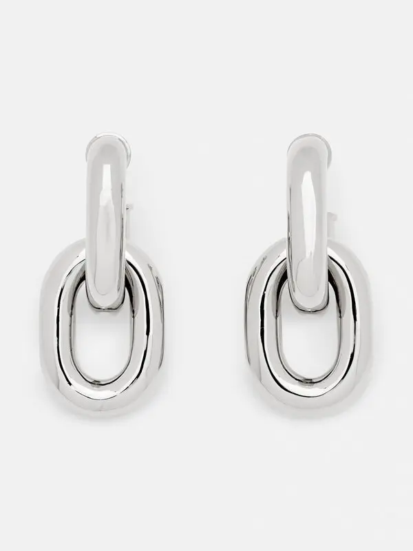 Rabanne Link Earrings - Silver
