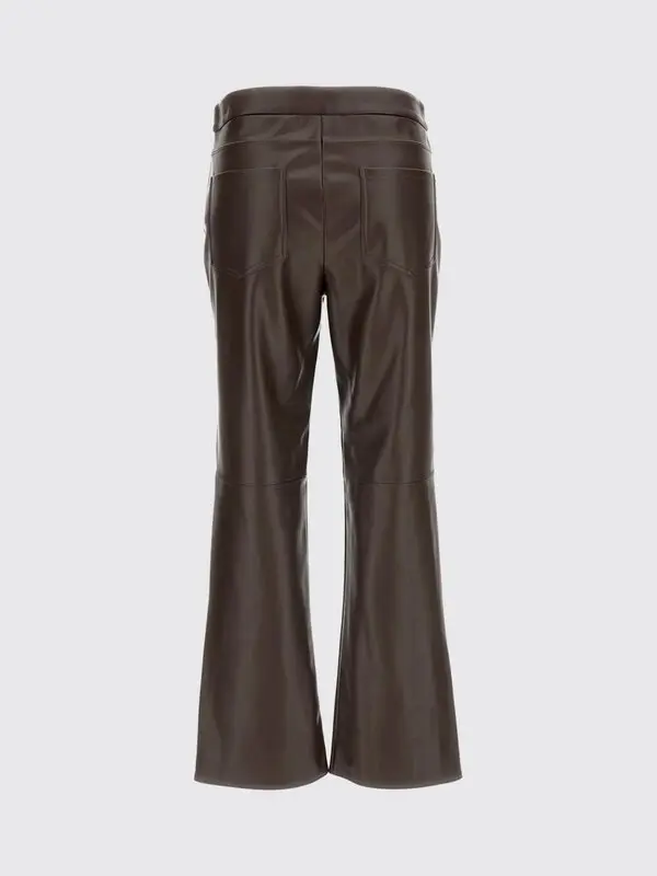 Max Mara Sublime Flared Mid-rise Calfskin Leather Pants - Brown