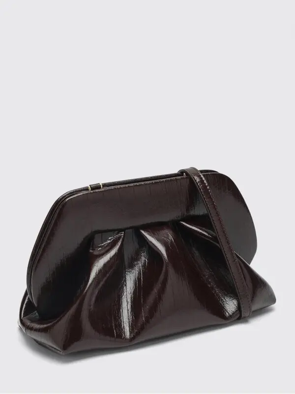 THEMOIRE Vegan Leather Tia Clutch - Brown